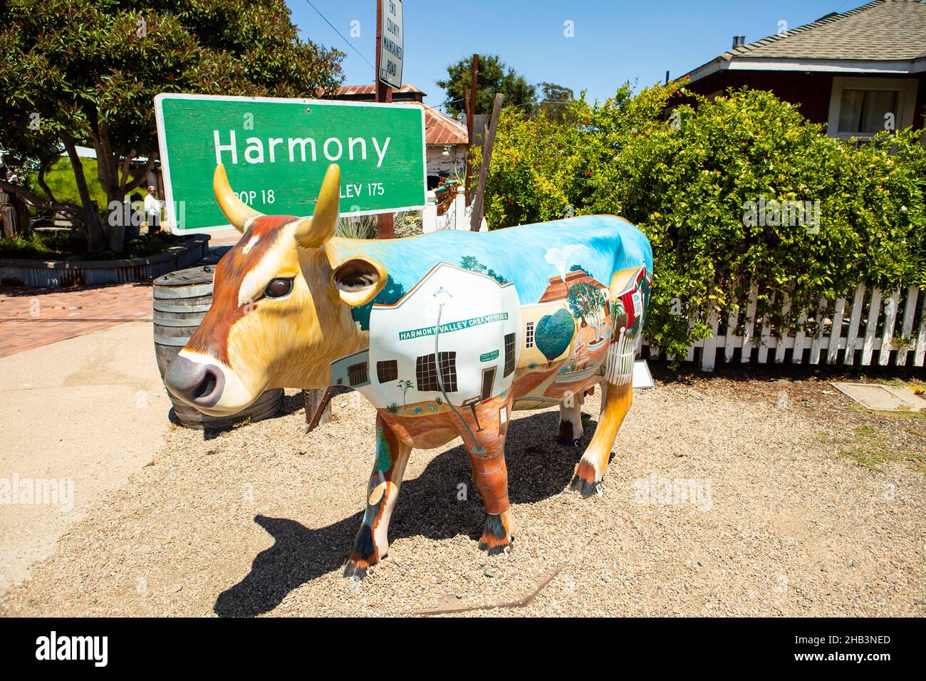 Gladys and Harmony sign, Harmony, California Stock Photo - Alamy