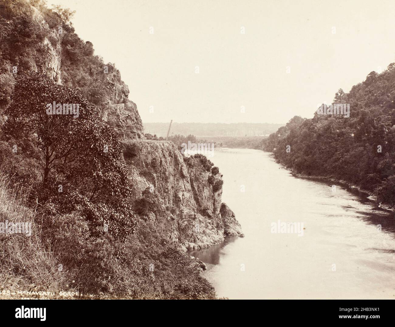 Manawatu Gorge. From the album: Views of New Zealand Scenery, Burton ...