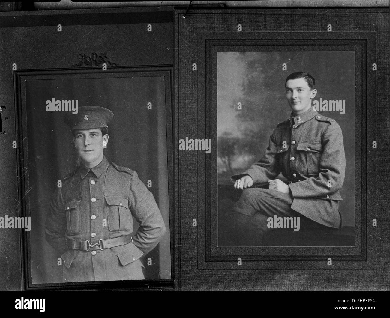 Copy of portraits of Lance Bridge and another soldier, Berry & Co ...