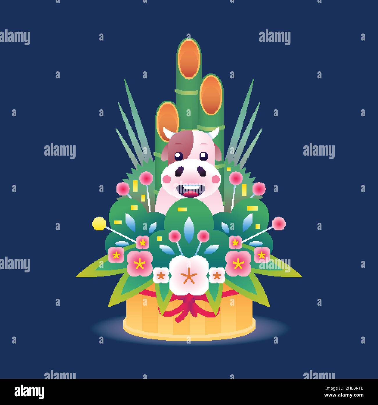 Kadomatsu Stock Vector Images - Alamy