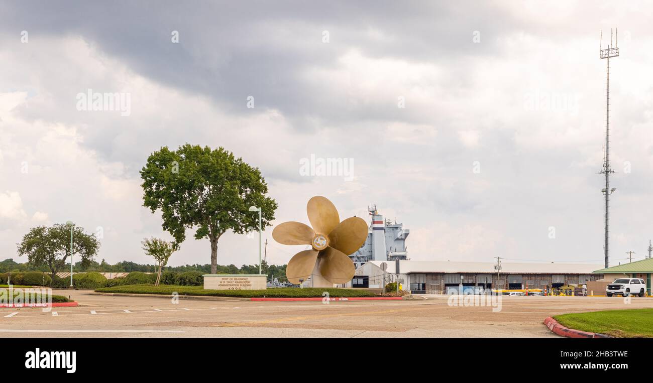 Beaumont, Texas, USA - September 19, 2021: The Port of Beaumont Stock ...
