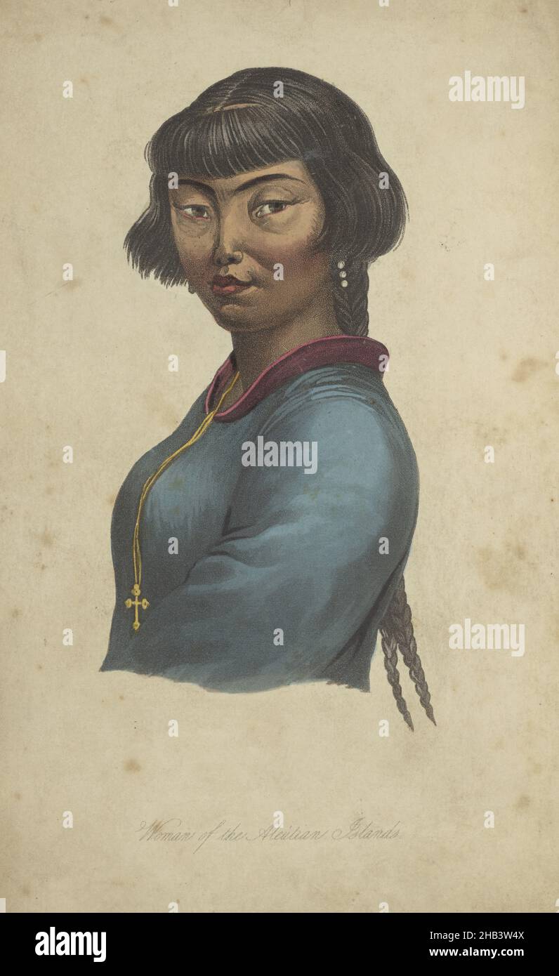 Woman of the Aleutian Islands From: The natural history of Man by James ...