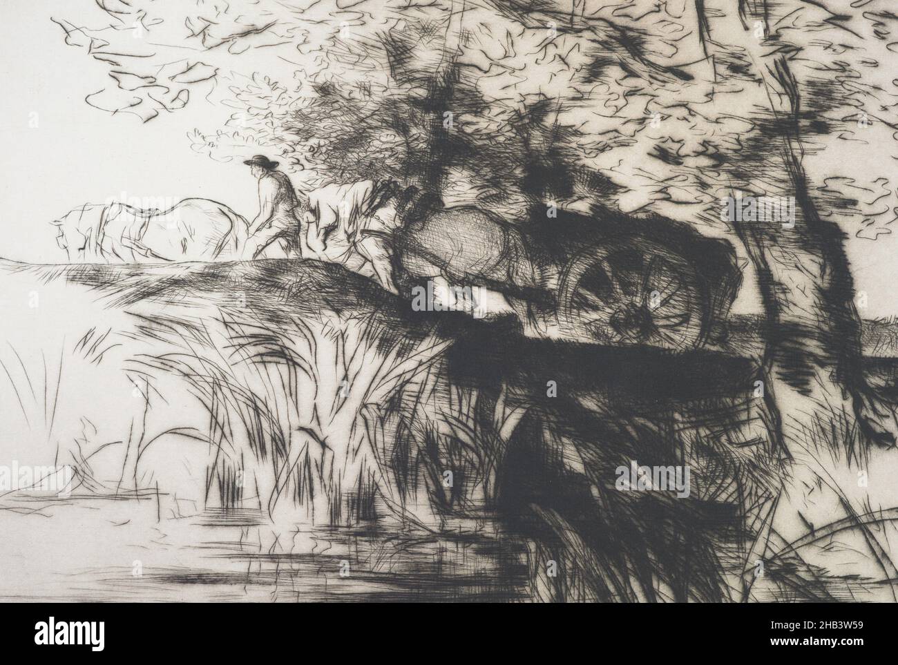 The meadow road, Edmund Blampied, artist, 1936, drypoint, Edmund ...