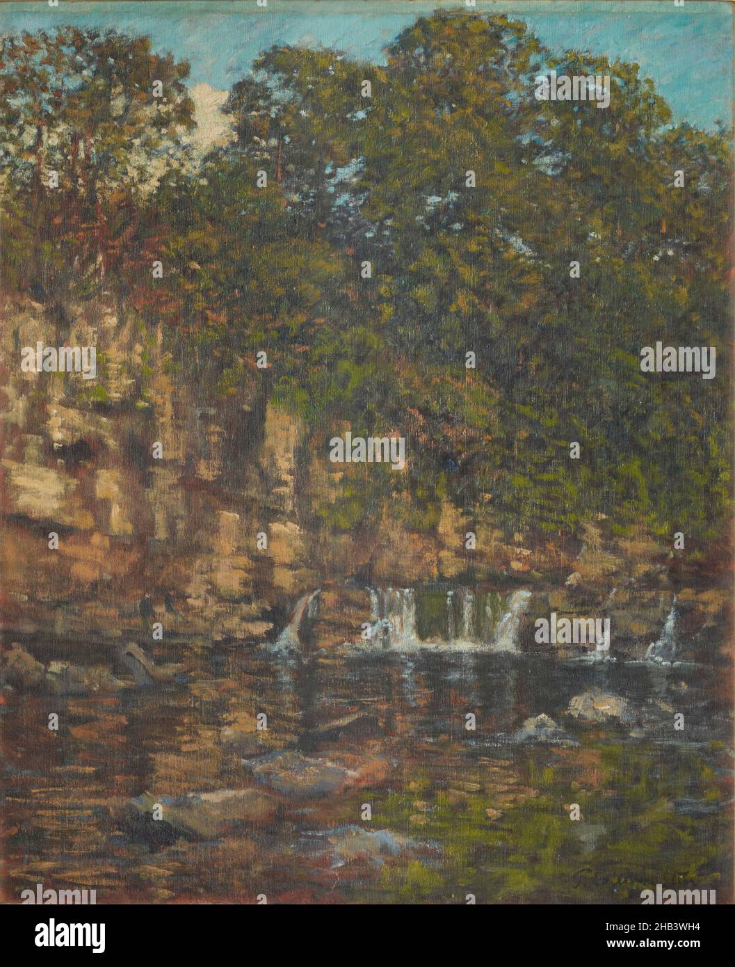 The waterfall, Philip Steer, 1896 Stock Photo - Alamy