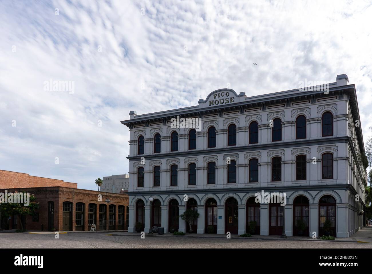 Los Angeles, USA - 11 August 2021: The historic Pico House in downtown ...