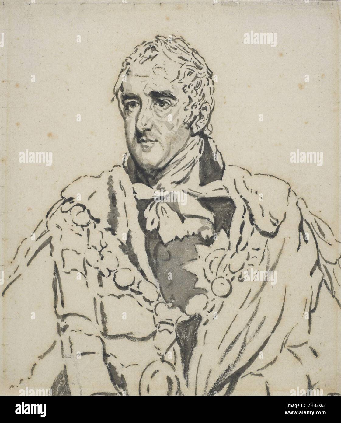Richard Colley Wellesley, Thomas Heaphy, circa 1815, England, wash ...
