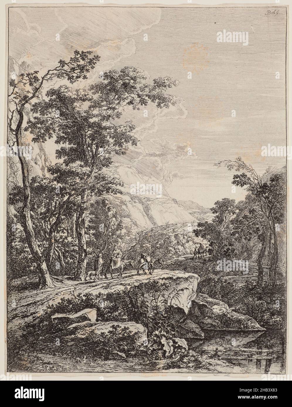 Italianate landscape, Jan Both, artist, 1636-1652, etching, The Dutch ...