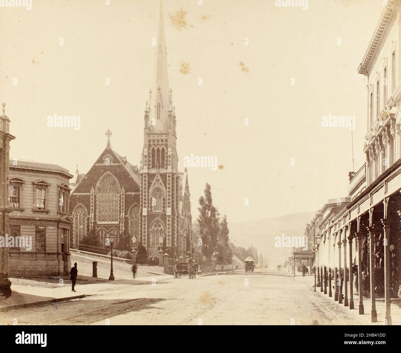 George Street - Dunedin. From the album: N.Z. Scenery, Burton Brothers ...