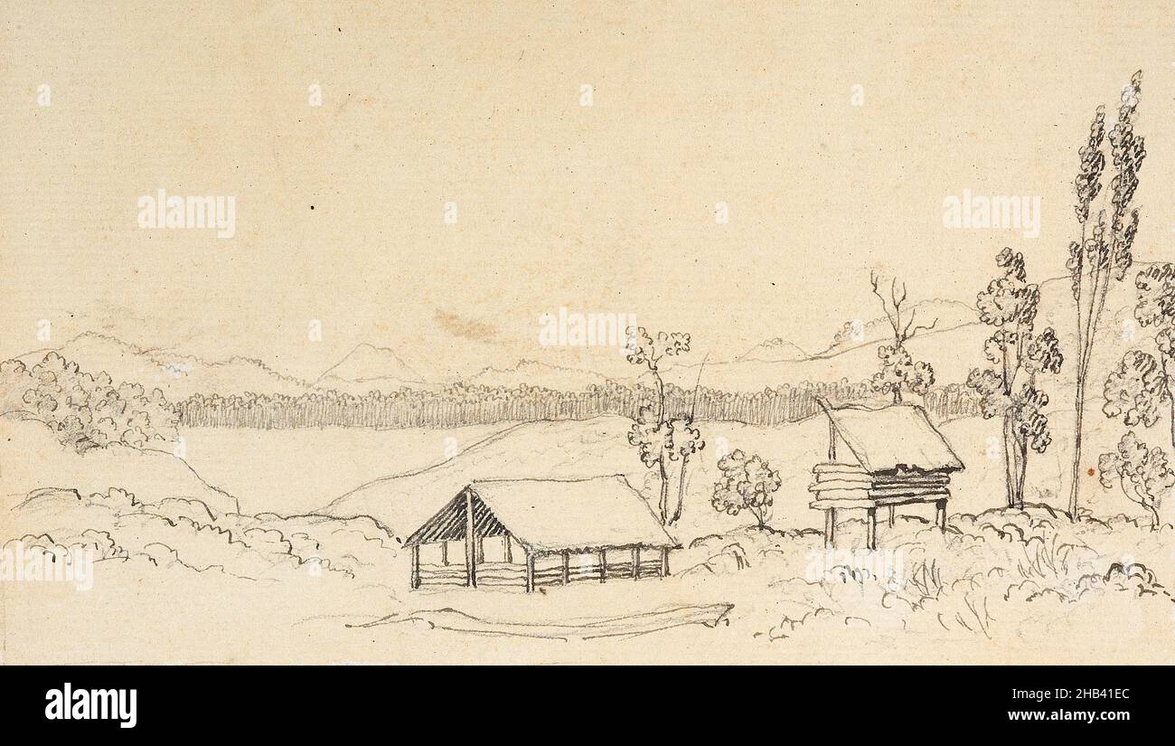 District of Mokau, Joseph Jenner Merrett, circa 1841-1846, New Zealand ...