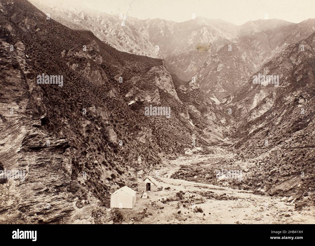 Macetown, Burton Brothers studio, 1870-1880s, Otago Stock Photo - Alamy