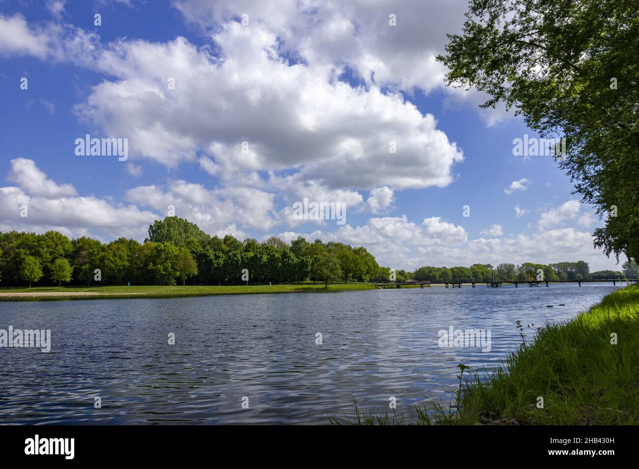 Landscape view of the Lake in Bussloo. Netherlands Stock Photo - Alamy