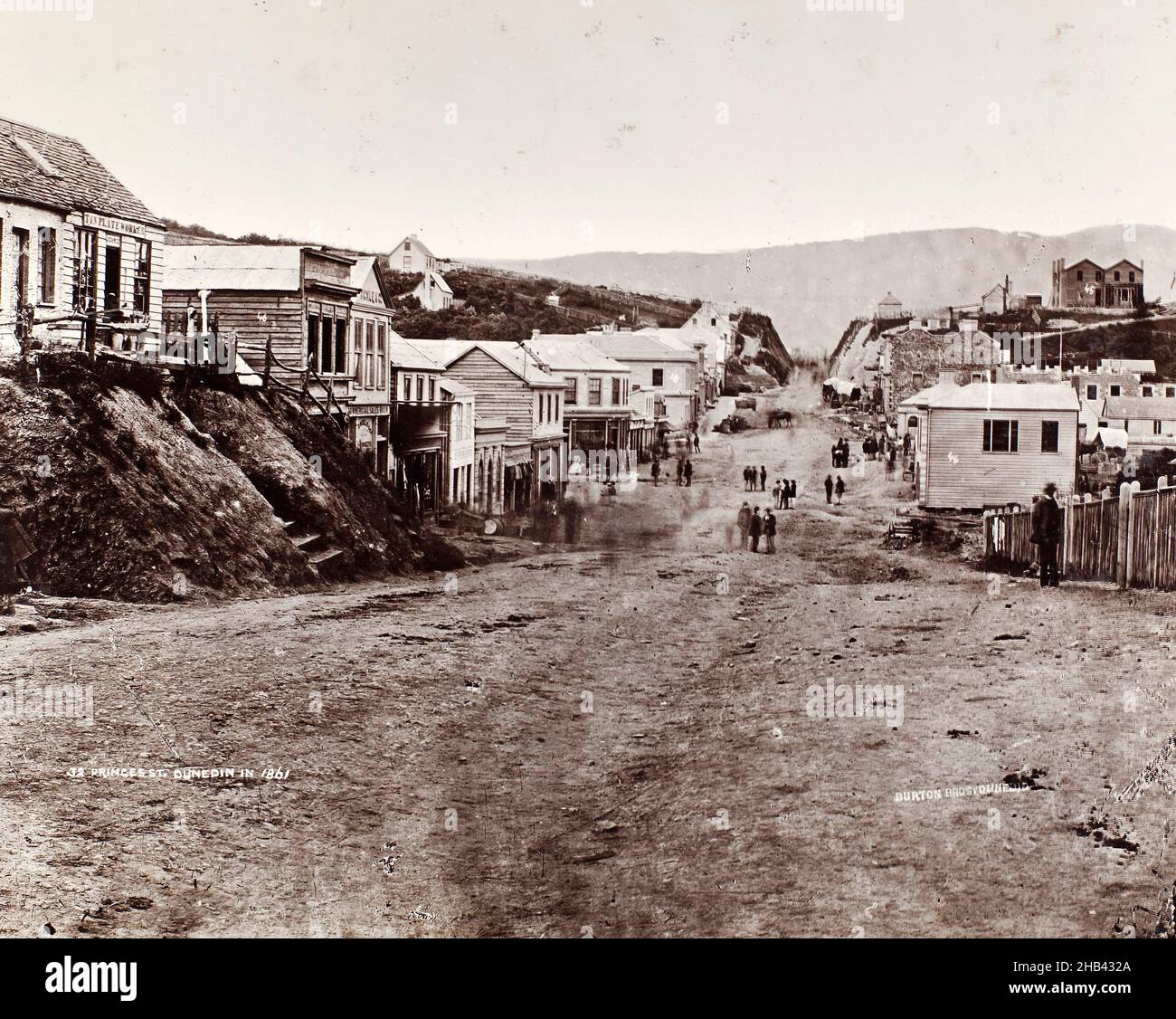 Dunedin in 1861 princes street hi-res stock photography and images - Alamy