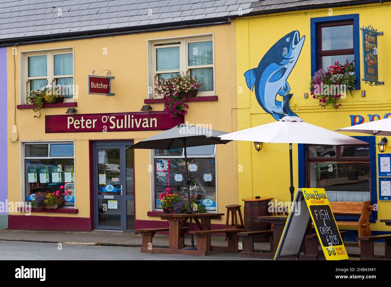 Restaurant, Sneem Village, County Kerry, Ireland Stock Photo - Alamy