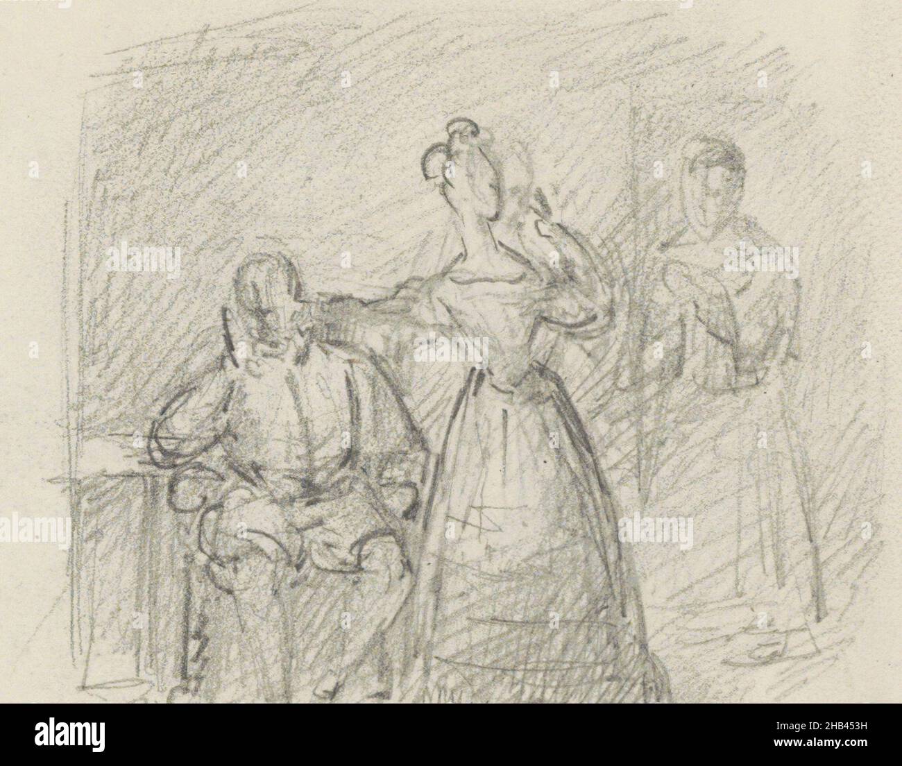 Guy Carrying Girl In Arms Drawing