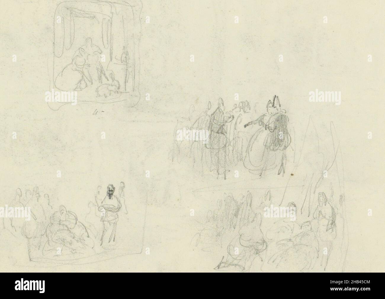Drawings in frames. Presumably copies after paintings. Sheet 49 verso ...