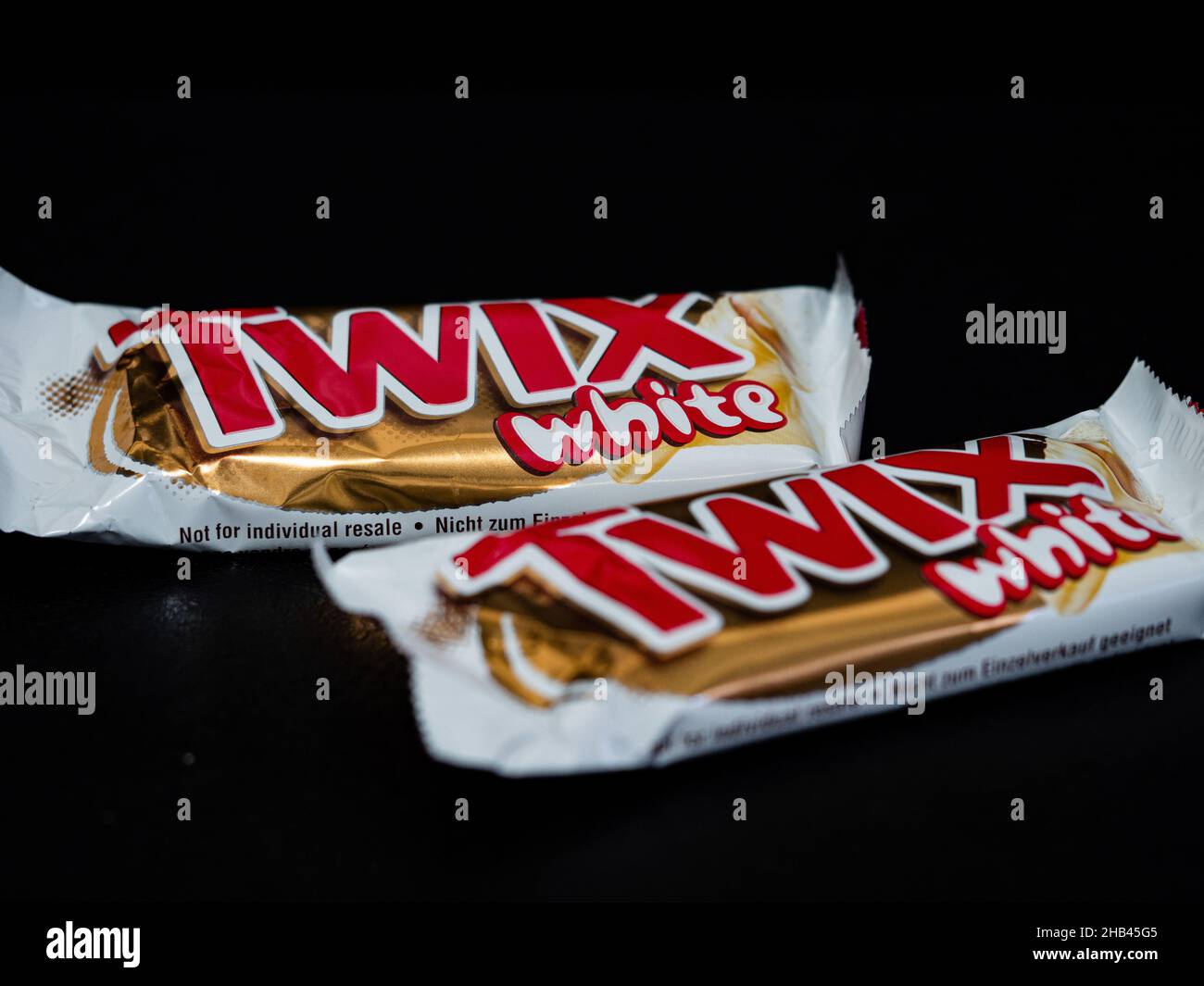 Ukraine. 5th Dec, 2021. In this photo illustration, Twix white snack ...