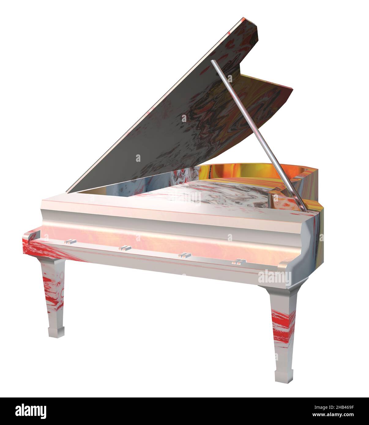 Colorful Abstract Pattern Grand Piano Stock Vector Image & Art - Alamy