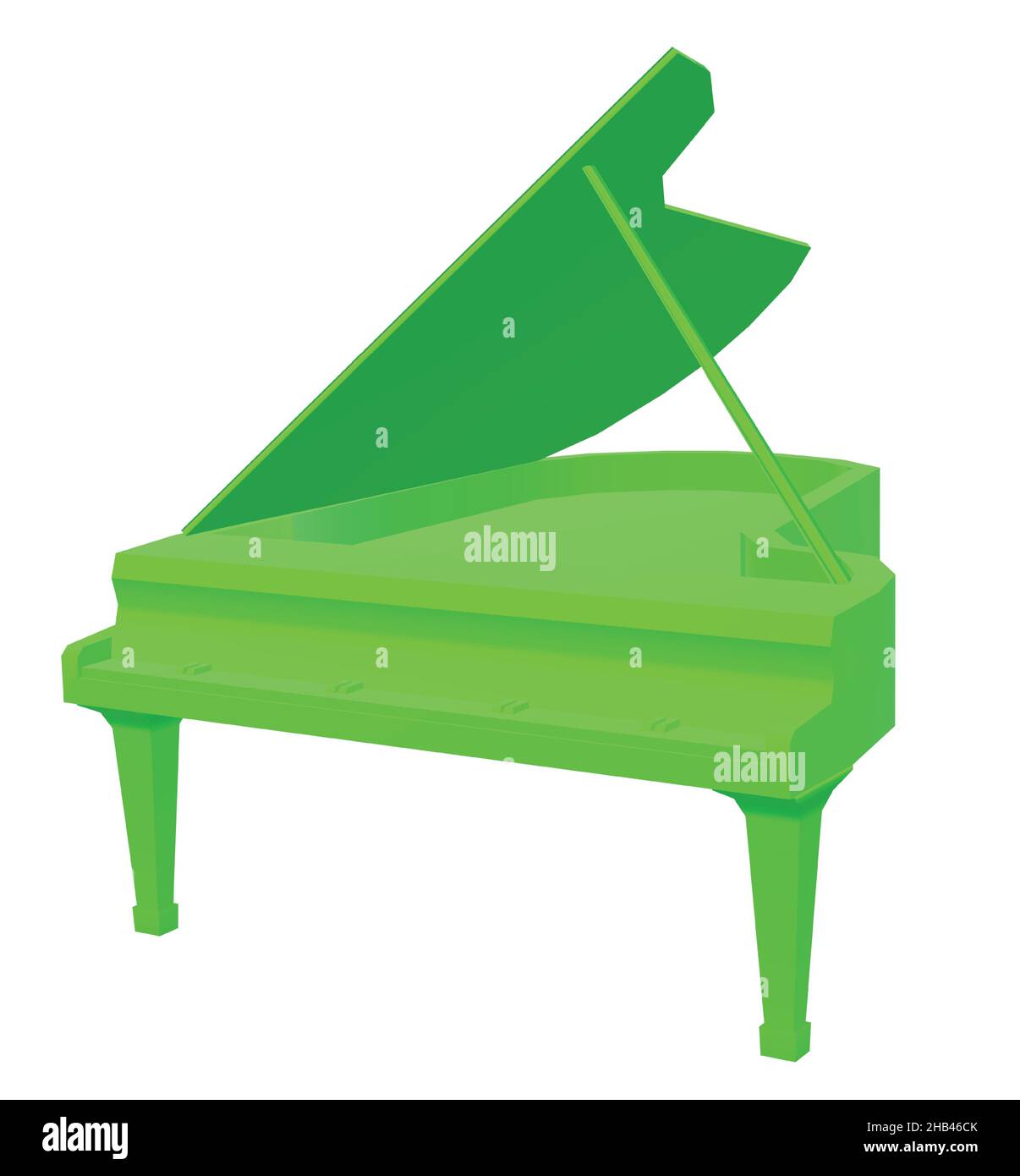 Light Green Grand Piano Stock Vector Image & Art - Alamy