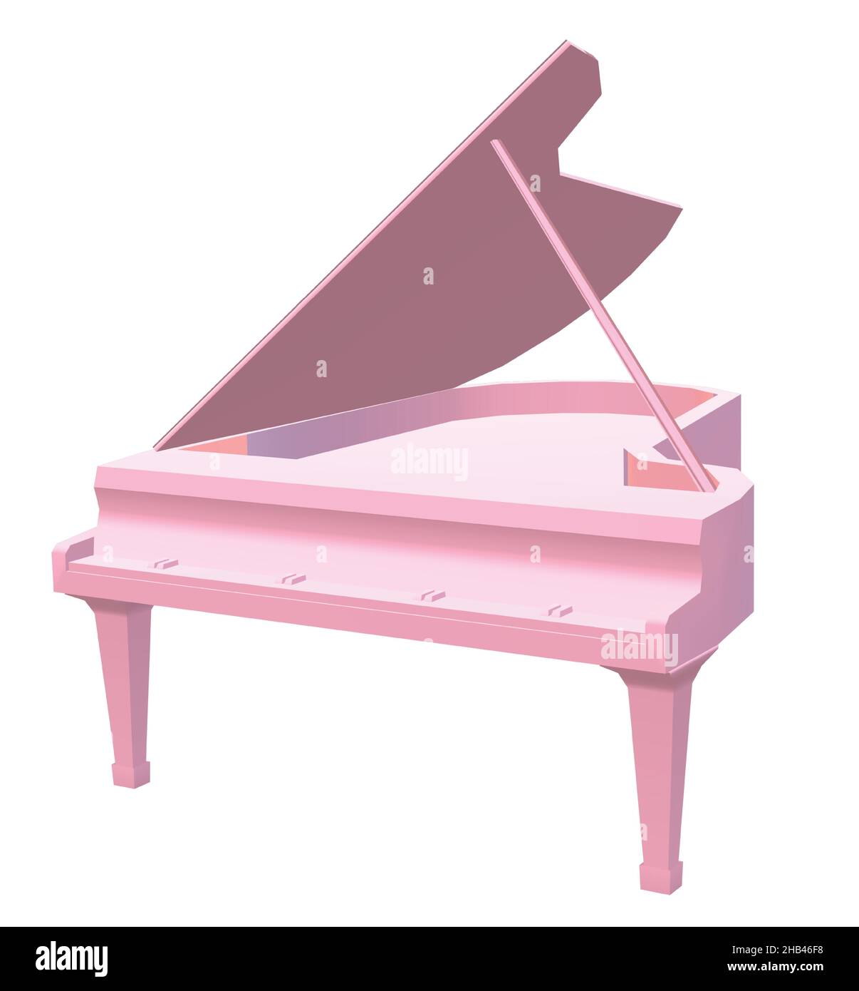 Rose Pink Grand Piano Stock Vector Image & Art - Alamy
