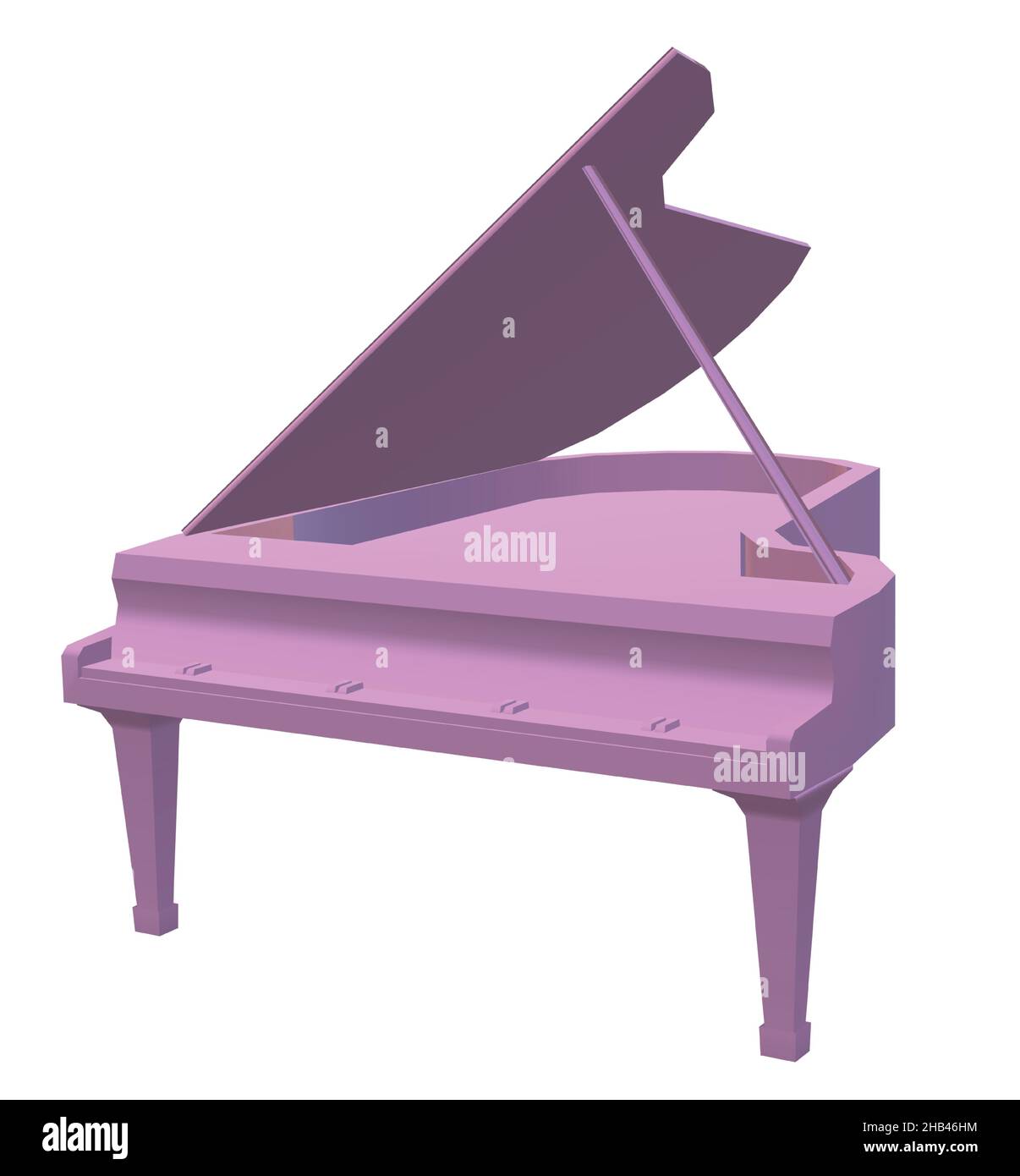 Light Purple Grand Piano Stock Vector Image & Art - Alamy