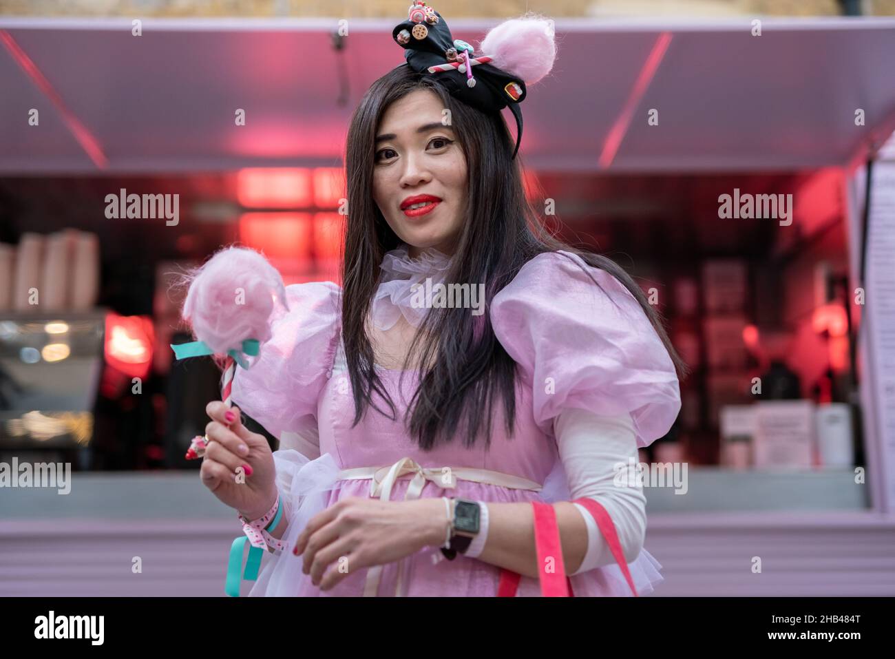 London, UK. 16th December 2021. London Colour Walk at Old Spitalfields ...
