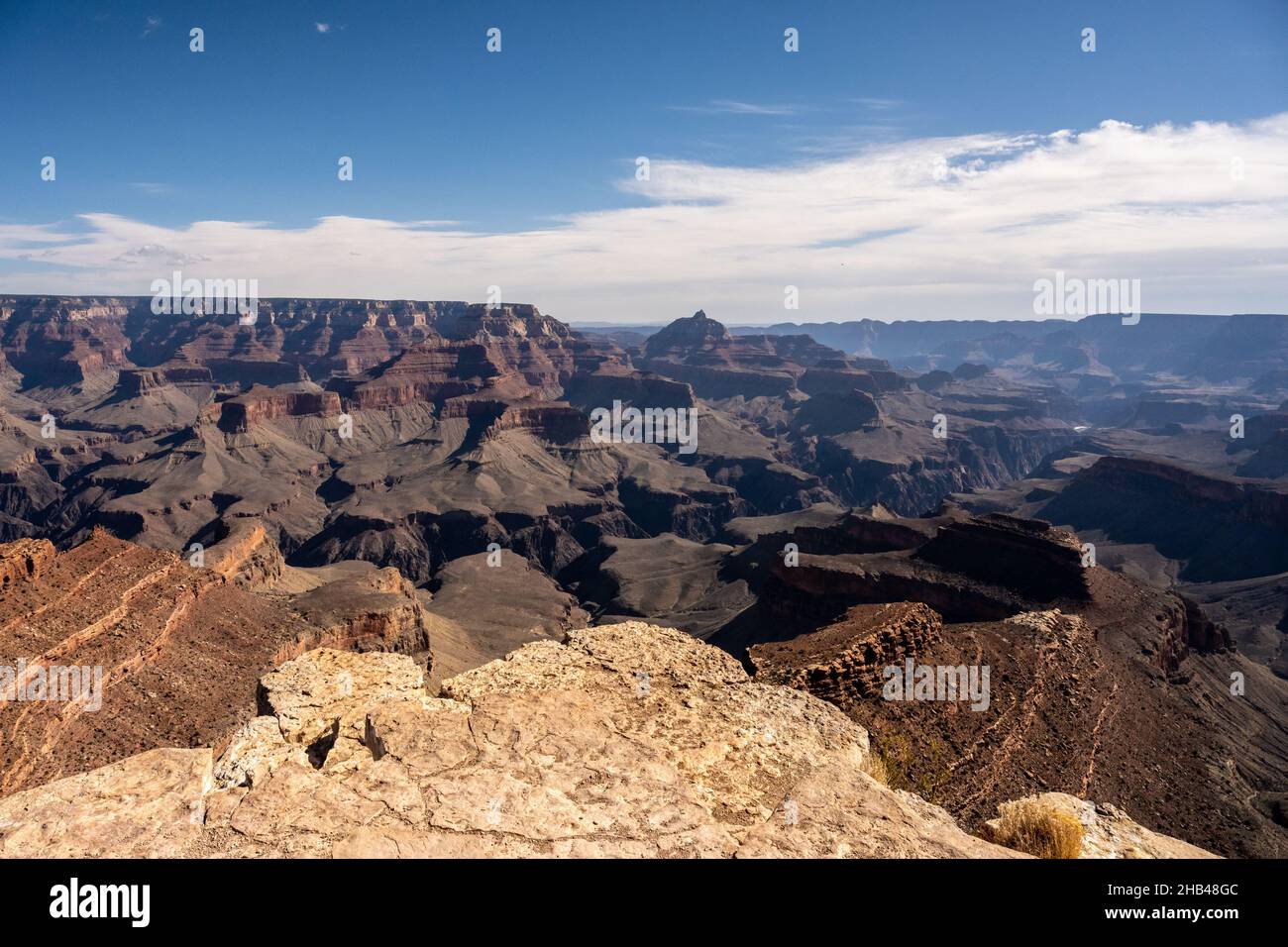 Looking Out From Shoshone Point on the South Rim In The Grand Canyon ...