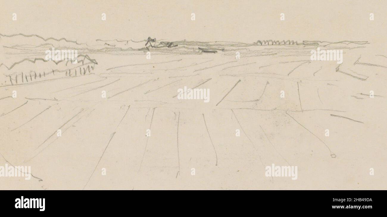 Sheet 17 verso from a sketchbook with 48 pages, Face of the Dike to ...