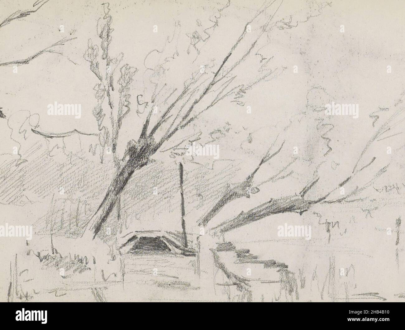 Also a study of a tree trunk and branches. Sheet 22 verso and 23 recto ...
