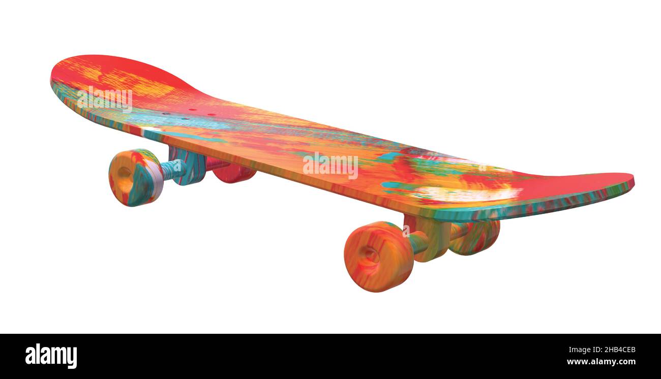 Colorful Abstract Skateboard Stock Vector Image & Art - Alamy
