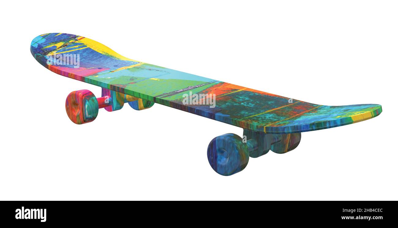 Colorful Abstract Skateboard Stock Vector Image & Art - Alamy