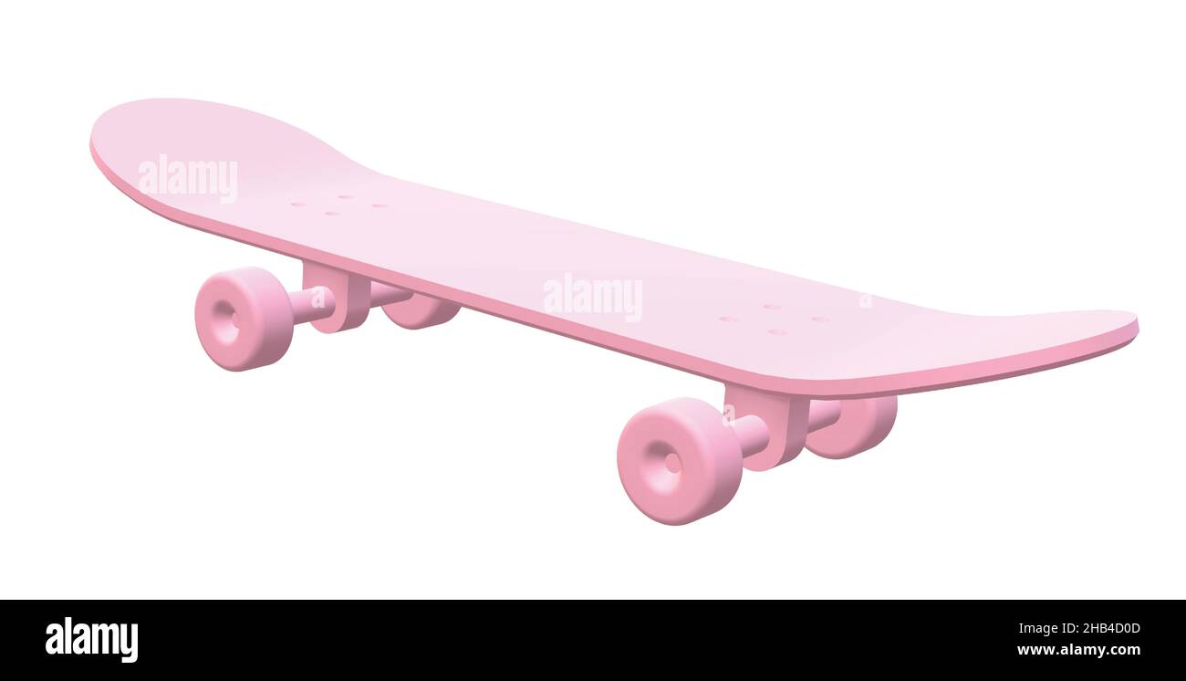 Rose Pink Skateboard Stock Vector Image & Art - Alamy