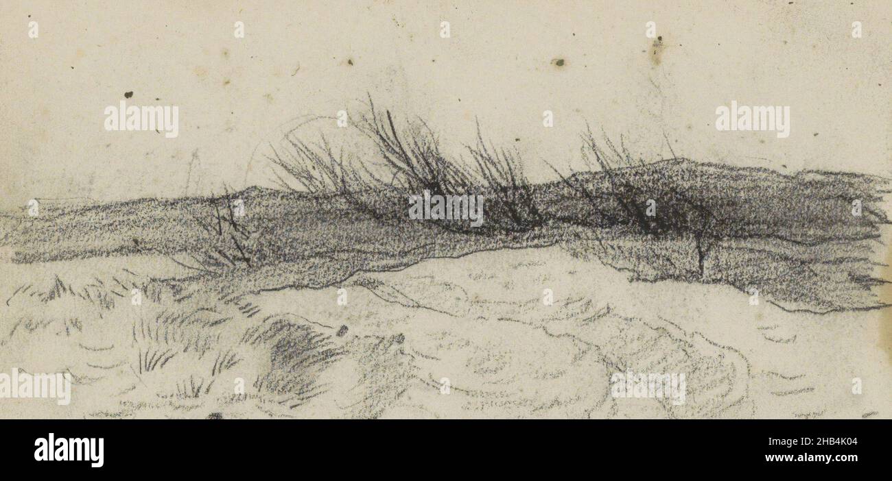 Sheet 24 recto from a sketchbook with 33 pages, Heath landscape, Anton ...