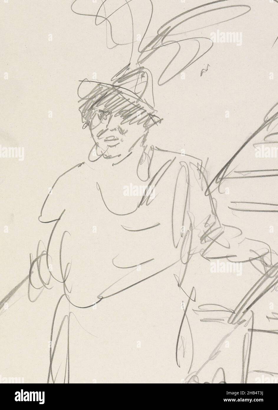 Possibly a dancer. Sheet 26 verso from sketchbook III with 36 sheets ...