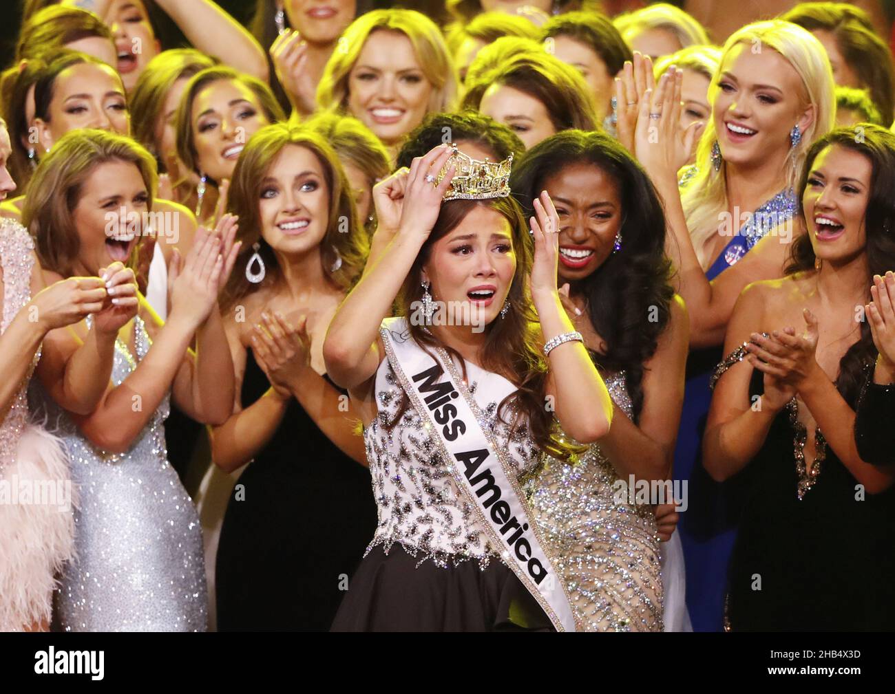 Uncasville, USA. 16th Dec, 2021. Miss Alaska Emma Broyles reacts ...