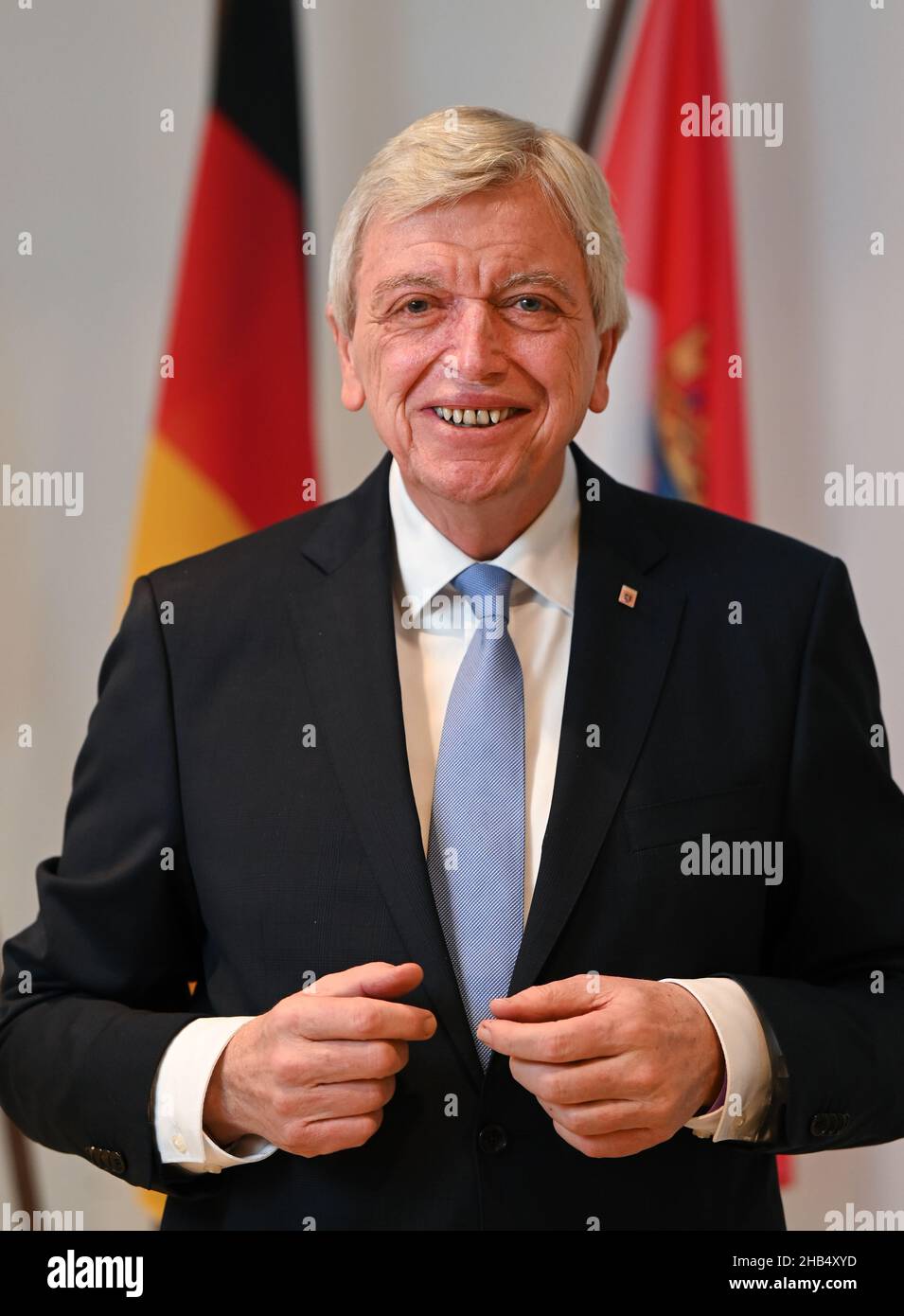 Wiesbaden, Germany. 14th Dec, 2021. Volker Bouffier (CDU), Minister ...