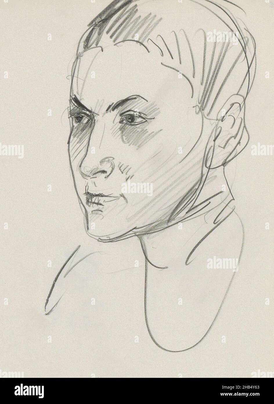 Sheet 33 verso from sketchbook XXVI with 35 sheets, Head, possibly ...