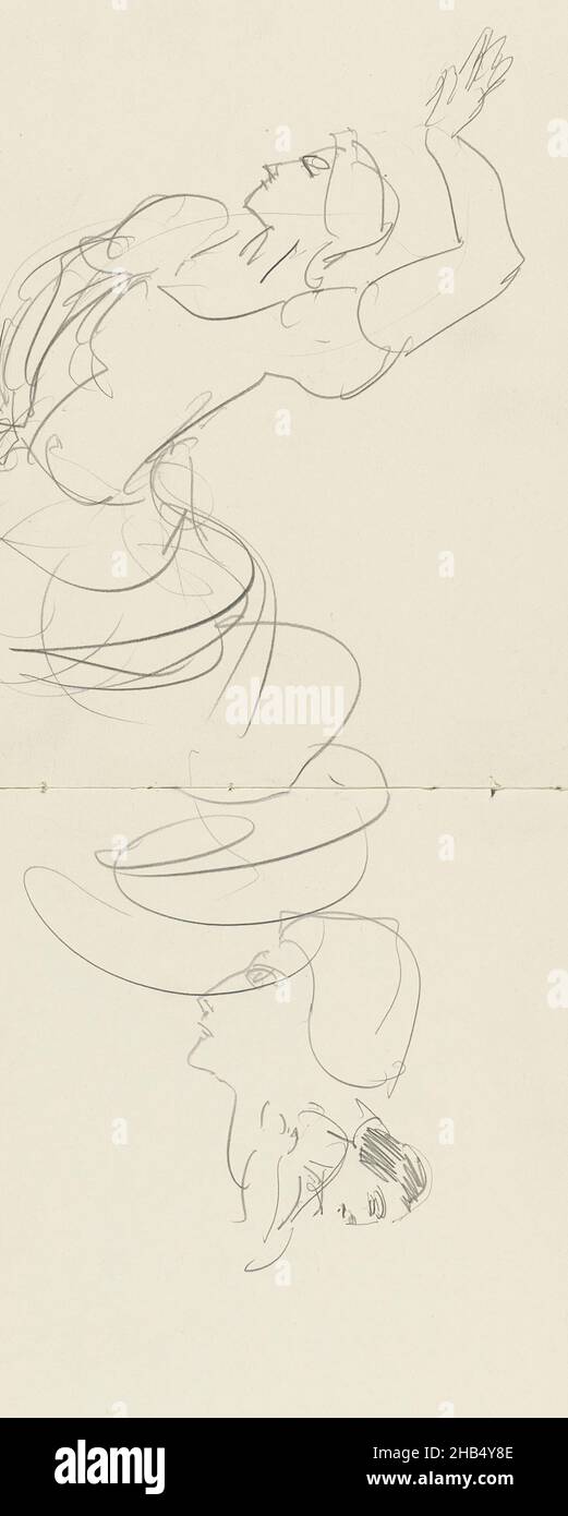 Sheet 12 verso and sheet 13 recto from sketchbook XXVIII with 17 pages ...