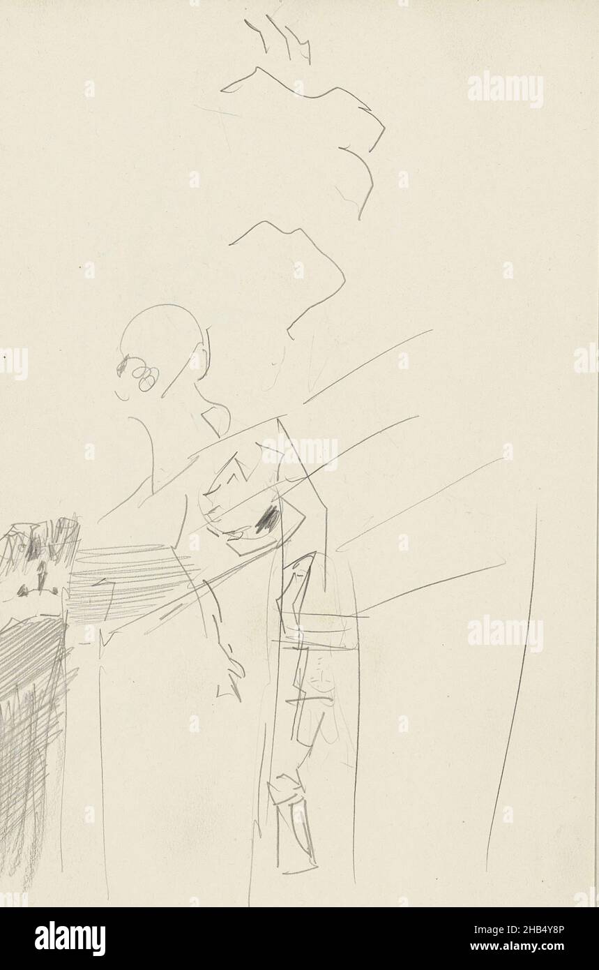 In the background a dressed up figure between the scenes. Page 11 recto ...