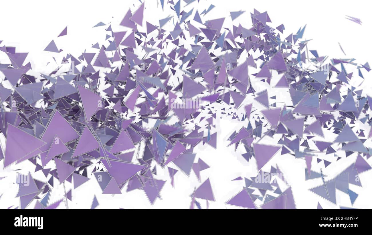 Abstract background of purple triangles Stock Photo - Alamy