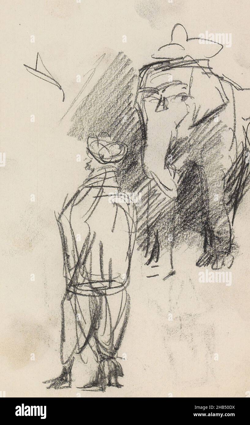 Sheet 10 verso from sketchbook LI with 11 sheets, Man in oriental ...