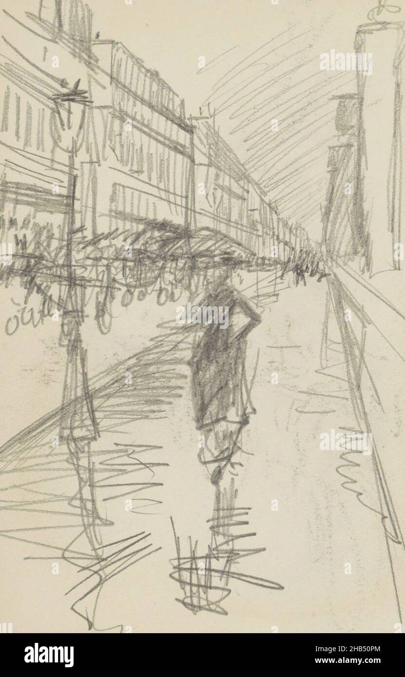 On street cars. Page 16 verso from sketchbook LIX with 21 pages, Street ...