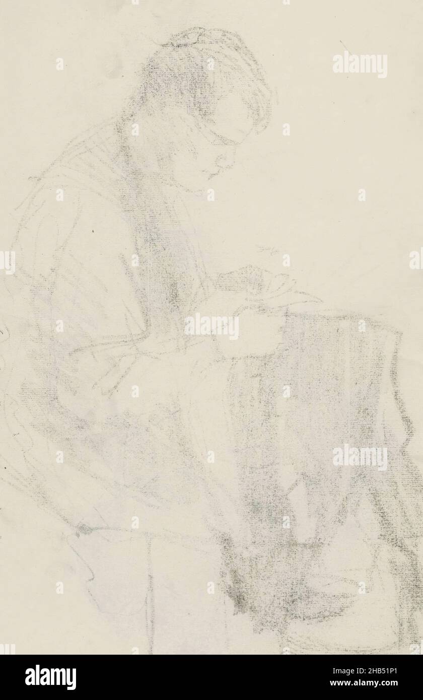 Sheet 23 recto from sketchbook LXIX with 25 pages, Ablatsch of the ...