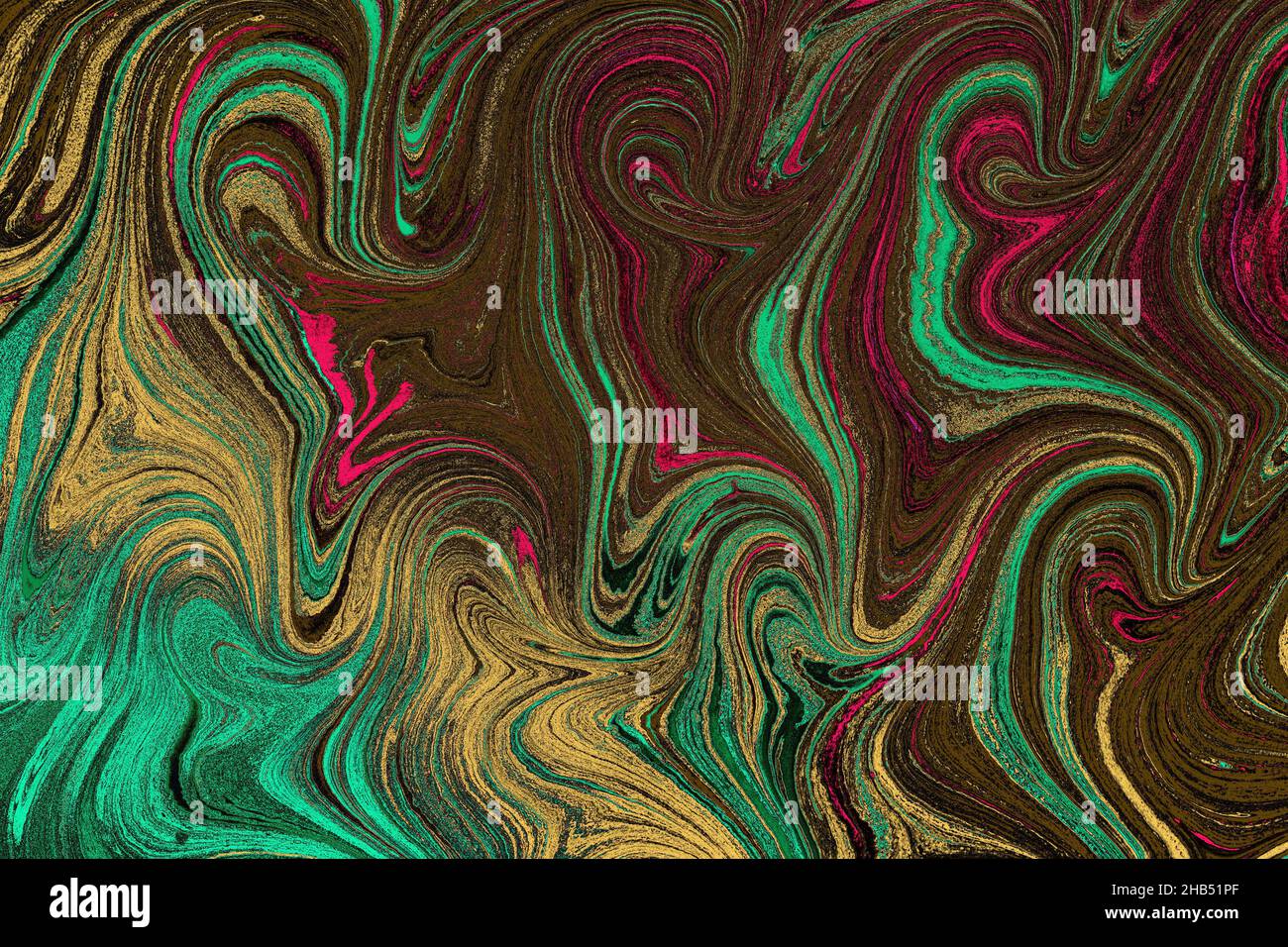 Ebru marbling handmade art, traditional Ebru technique. abstract ...