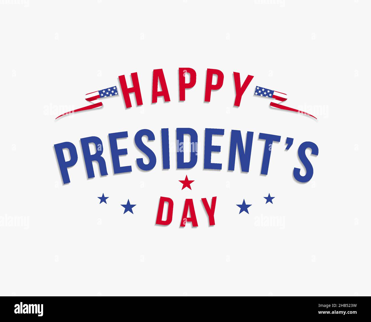 happy presidents day with stars and flag. USA presidents day. Vector ...