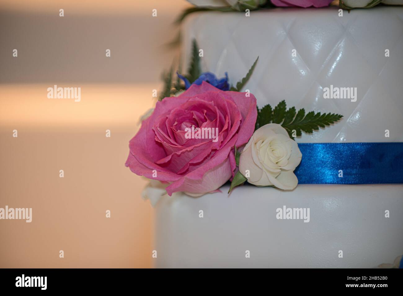 Beautiful tired wedding cake Stock Photo - Alamy