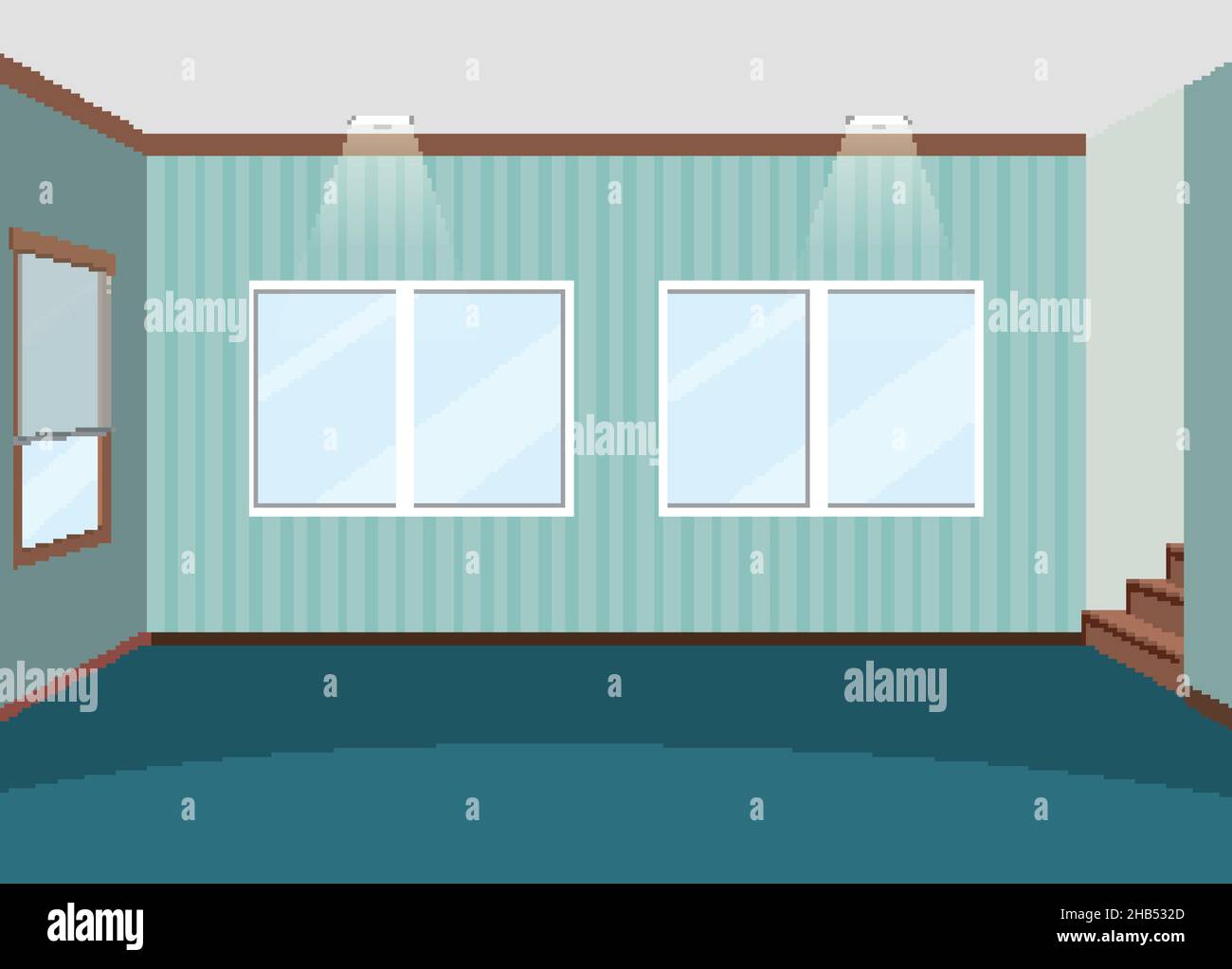 Empty room interior design illustration Stock Vector Image & Art - Alamy