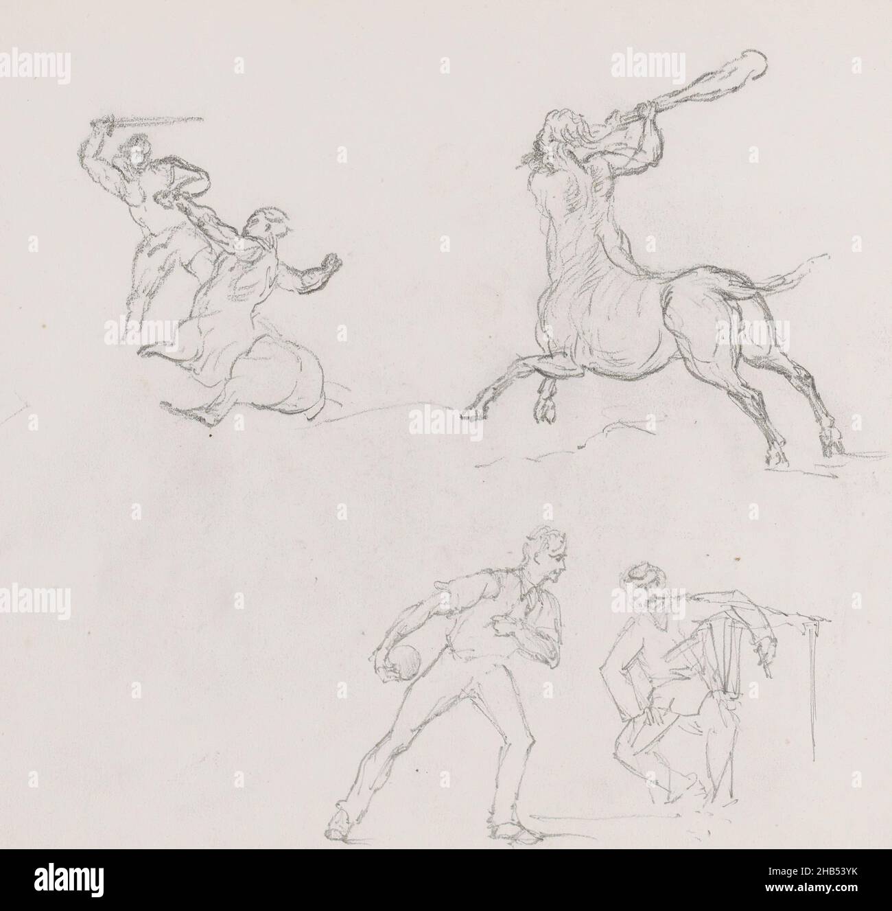 Men fighting centaurs hi-res stock photography and images - Alamy
