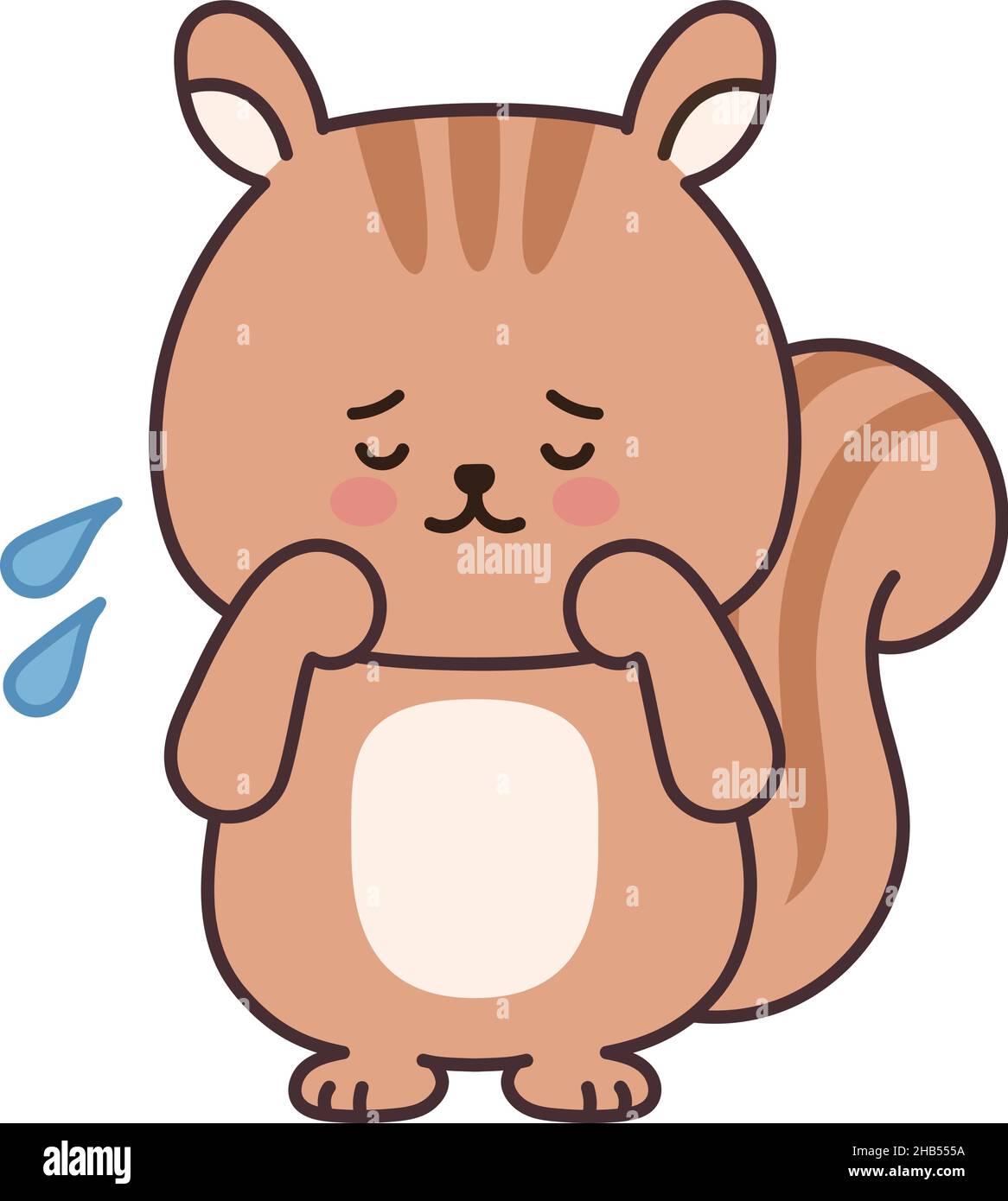 Sad squirrel Stock Vector Images - Alamy