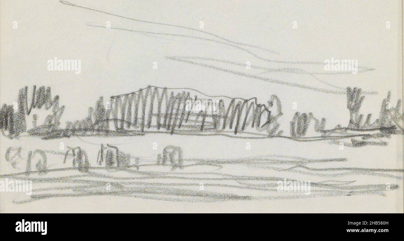 Sheet 60 recto from a sketchbook with 91 pages, Landscape, Alexander ...