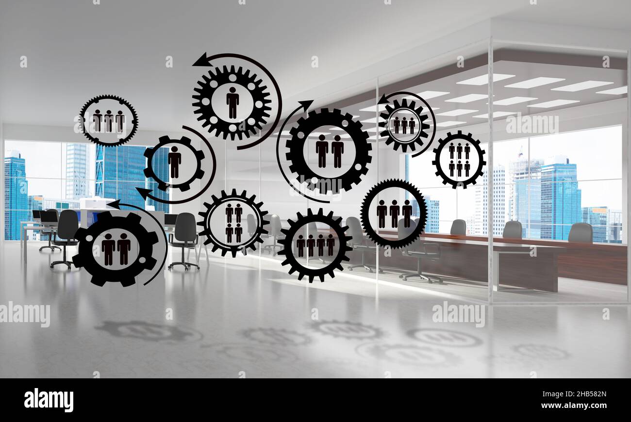 Networking and wireless connection as concept for effective modern ...